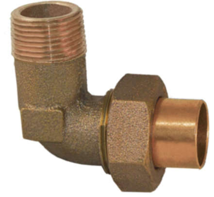 Lead-Free 90° Male Union Elbow :: Elkhart Products